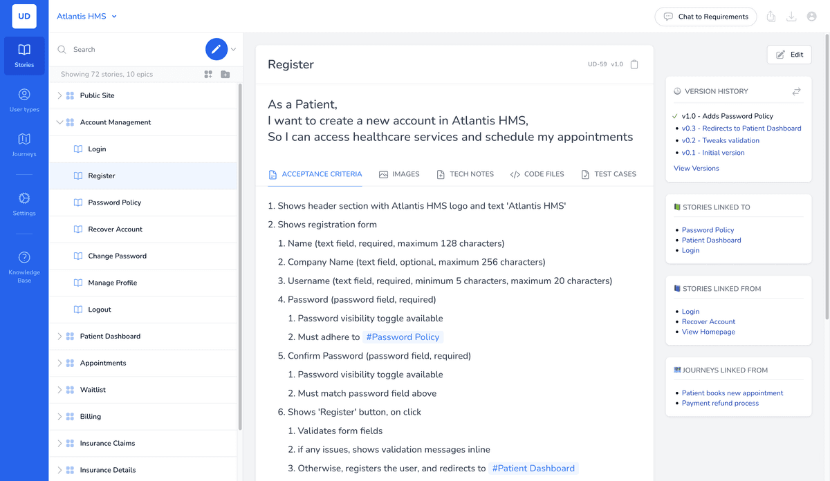 Userdoc - Build better software requirements
